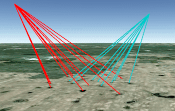 Google Earth Line Maps - 3D (Simple)