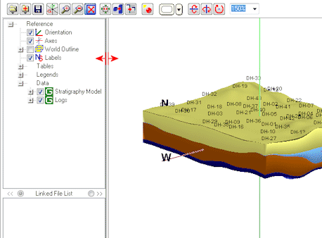 Changing the Size of the 3D View Pane